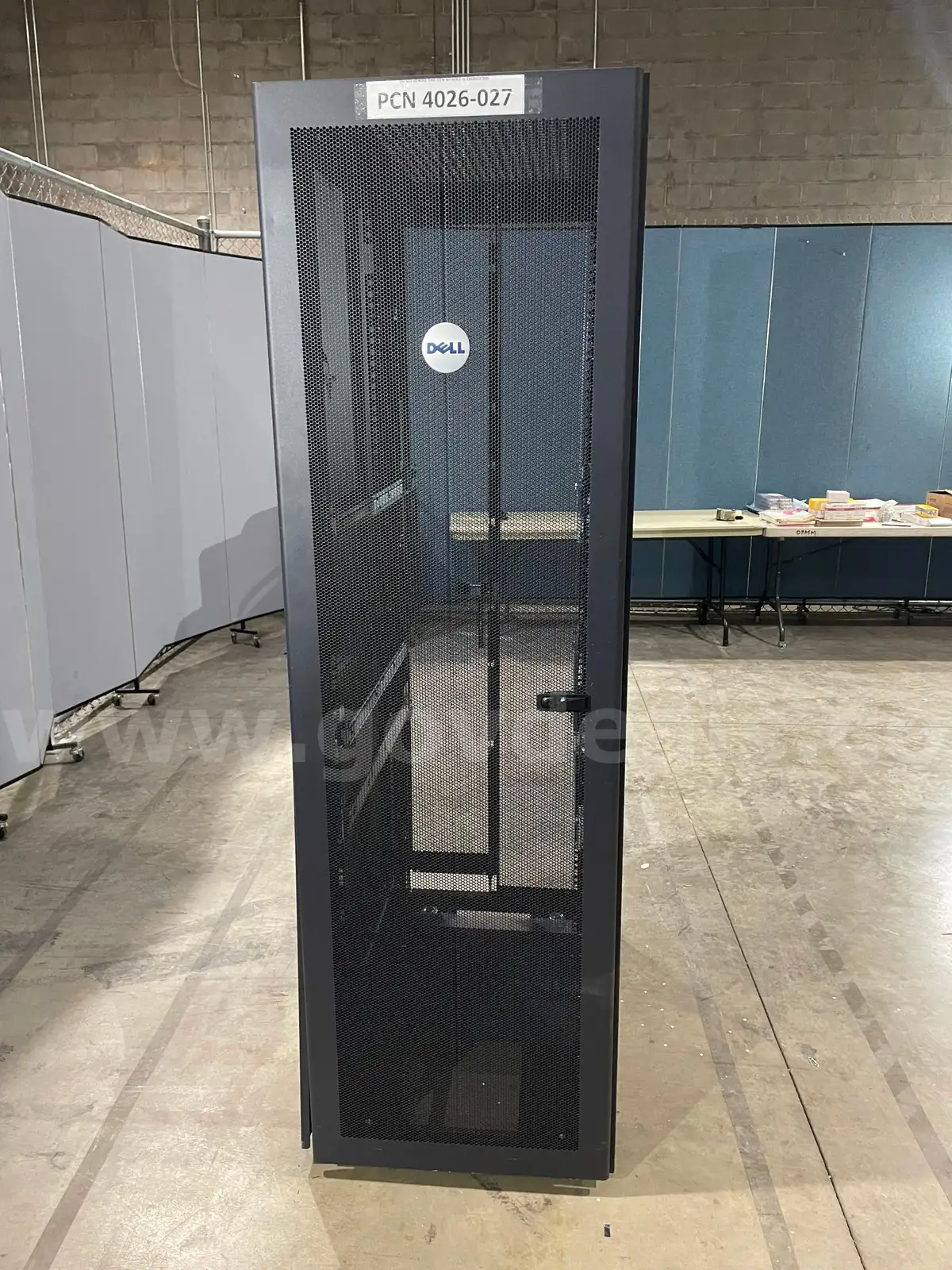 Server Rack, Cabinet, Dell, Black, W/ Wheels | AllSurplus