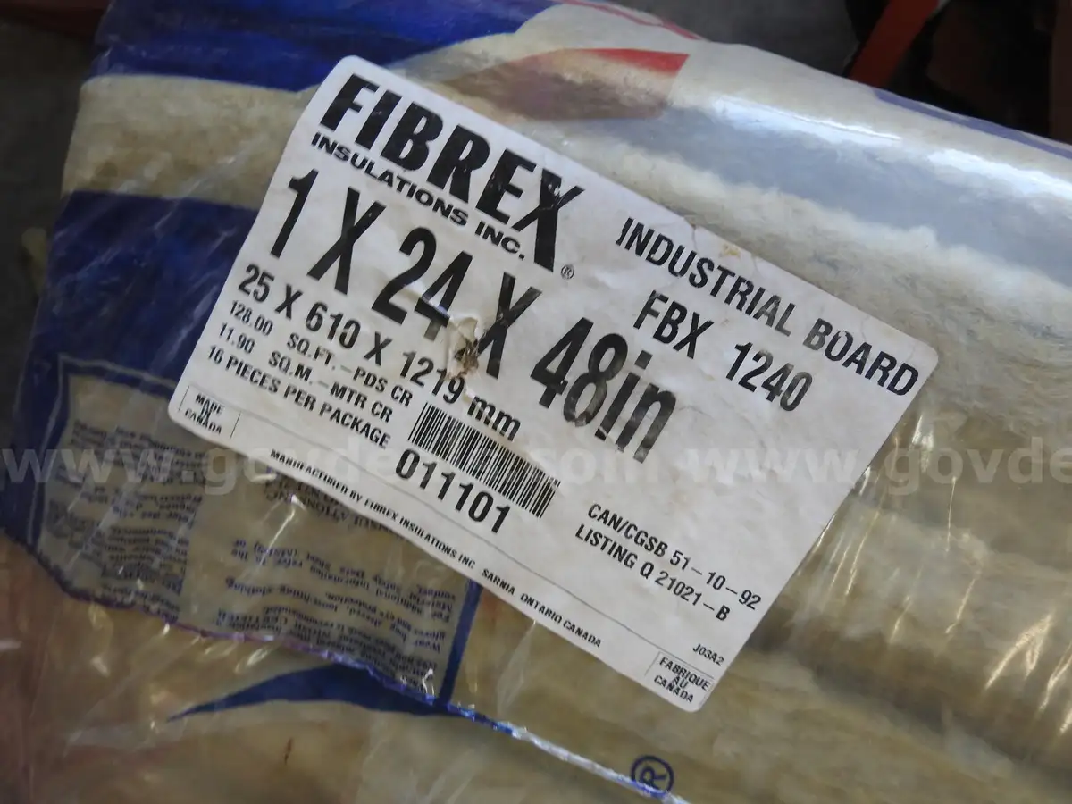 Fibrex Rockwool Insulation - 1x24x48 | GovDeals