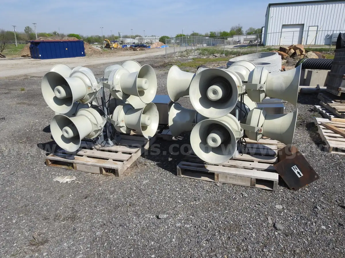 Qty 16x Storm/Tornado/Public Alerting Sirens, 16x Control Boxes, and 2x ...