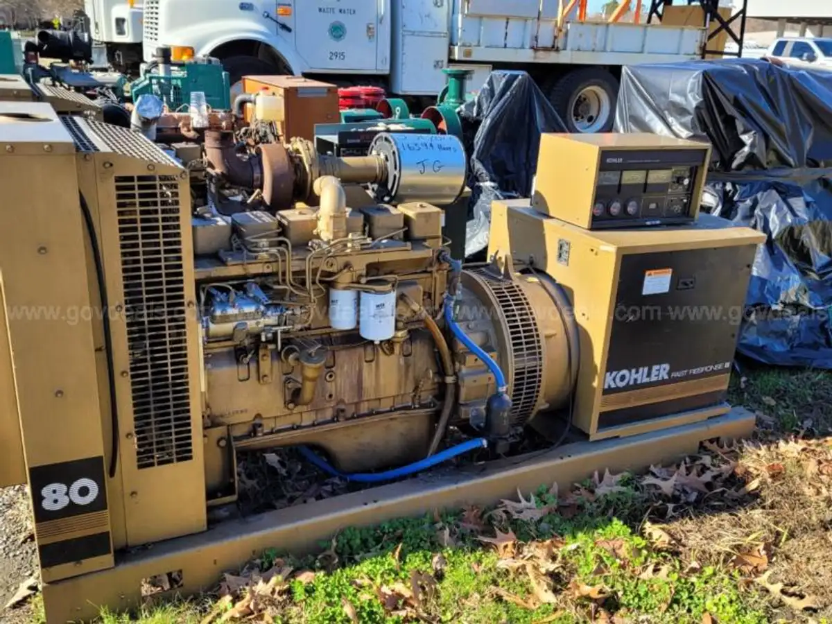Kohler 80 KW Generator | GovDeals