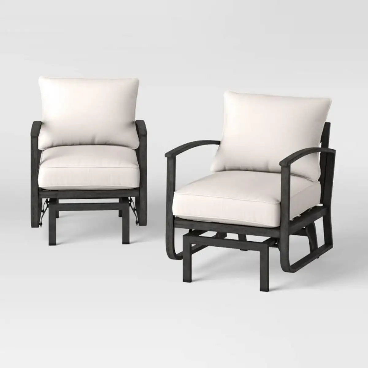 2pc Ryegate Glider Outdoor Patio Chairs, Club Chairs, Accent Chairs ...