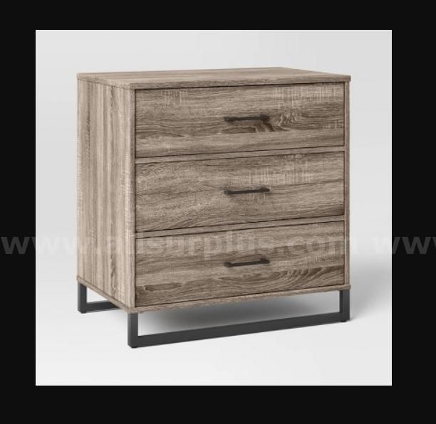 Mixed material 4 drawer dresser store