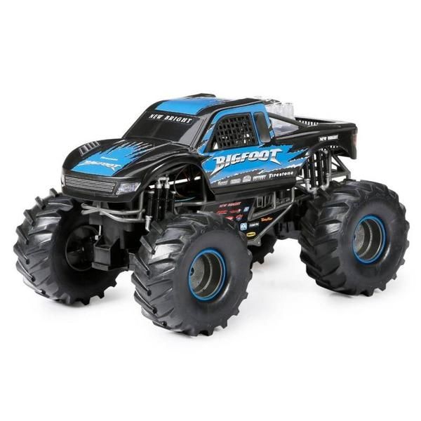 New Bright RC 1 10 Scale FF USB Monster Truck Bigfoot Black AllSurplus