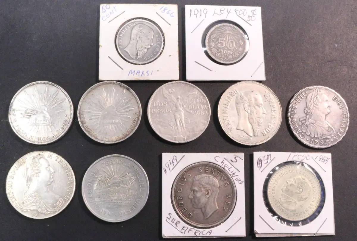 11 Assorted Silver Foreign Coins | AllSurplus