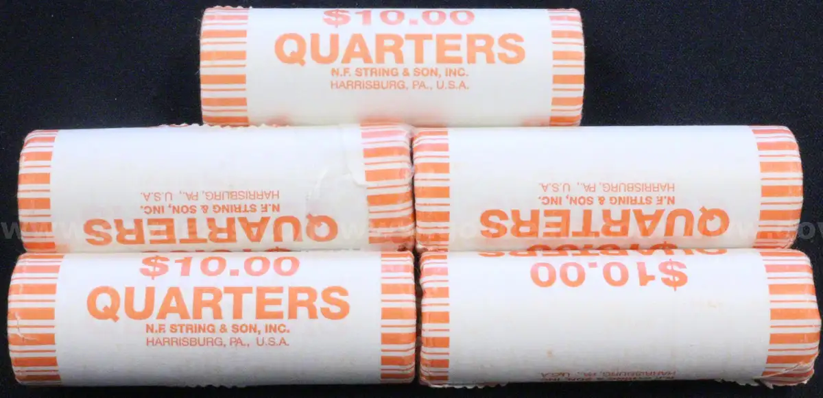 20 Rolls Of U.S. State Quarters, Bank Rolled | AllSurplus