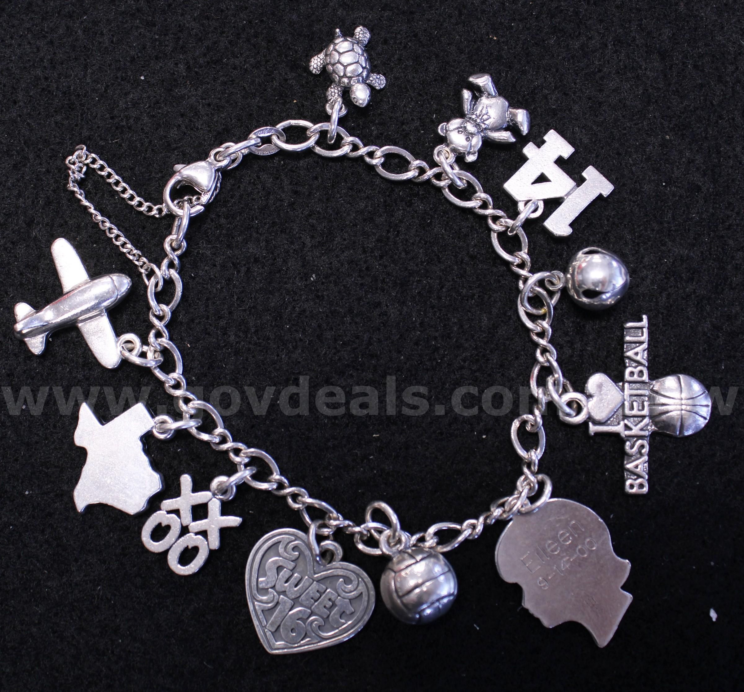 James avery medium twist charm bracelet store
