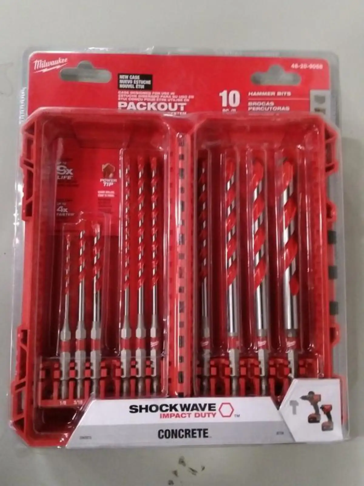 Milwaukee SHOCKWAVE Carbide Hammer Drill Bit Set. (10-Piece) | AllSurplus | Phoenix