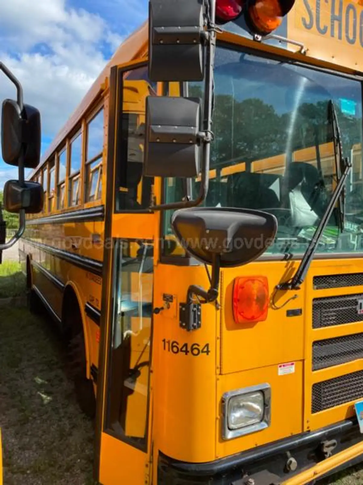 2011 Thomas Flat Nose School Bus 72 Passenger | GovDeals