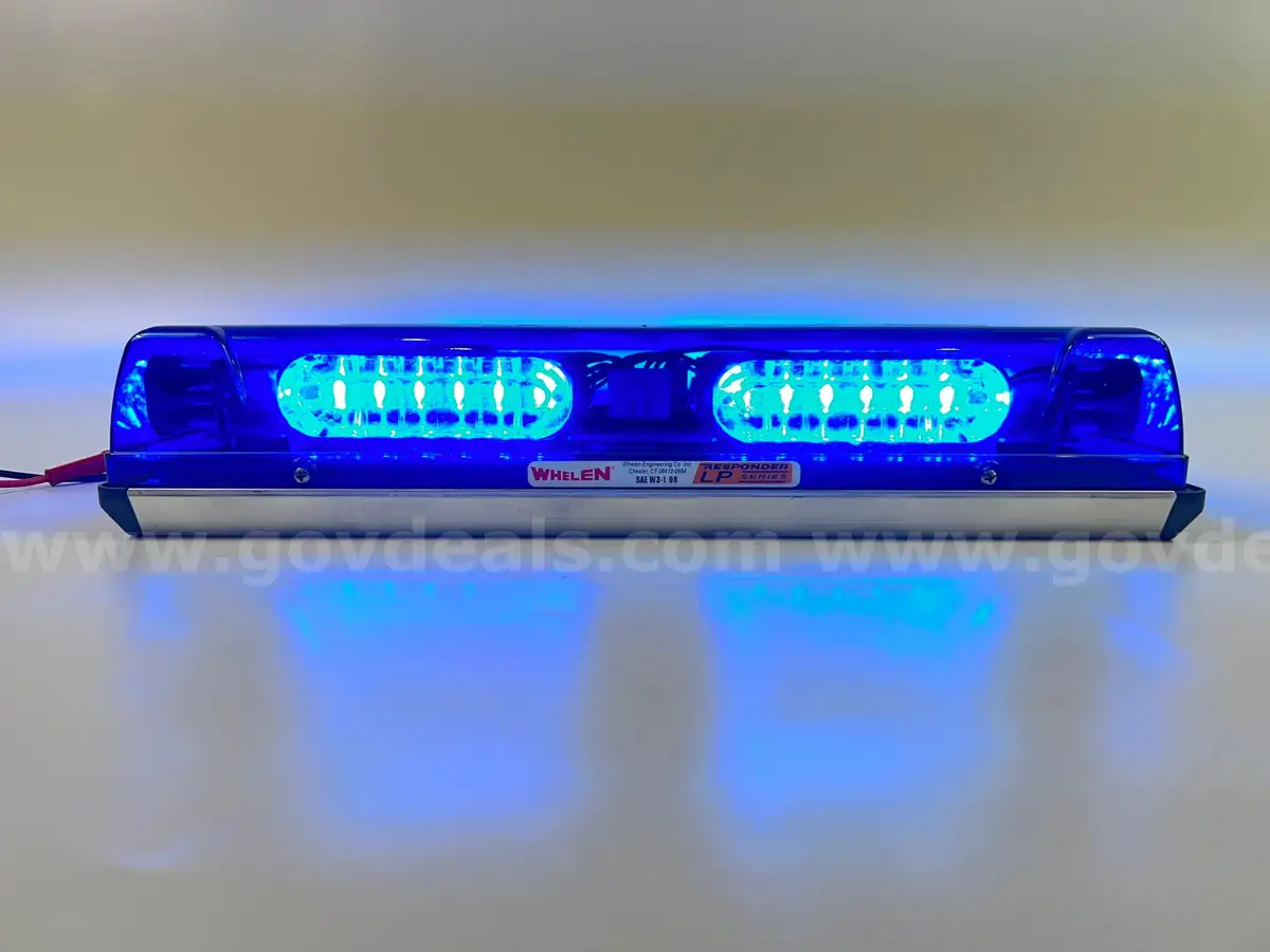 BRAND NEW WHELEN RESPONDER LP LED BLUE LIGHTBAR - WILL SHIP!! | AllSurplus