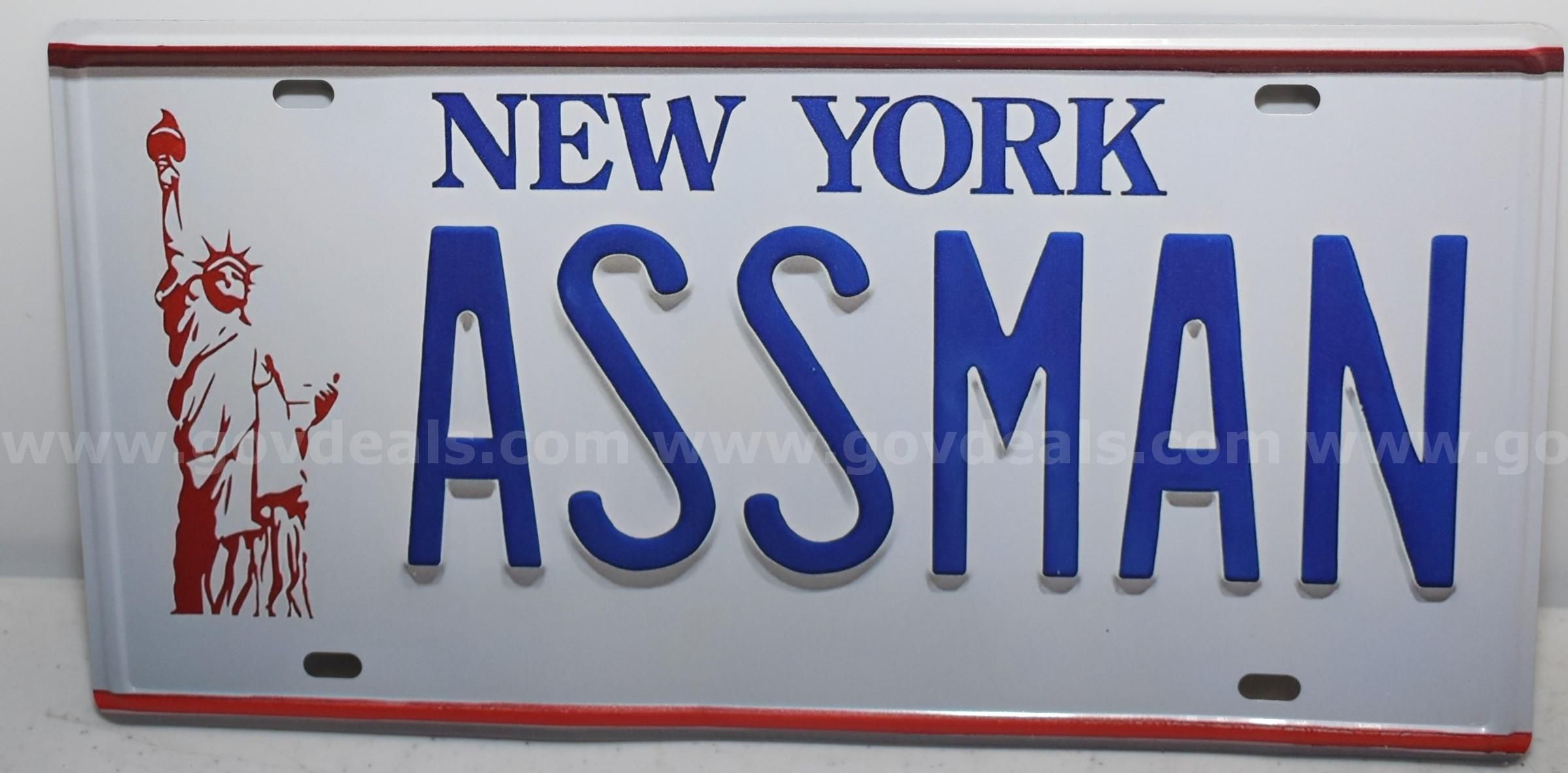 Assman license plate store