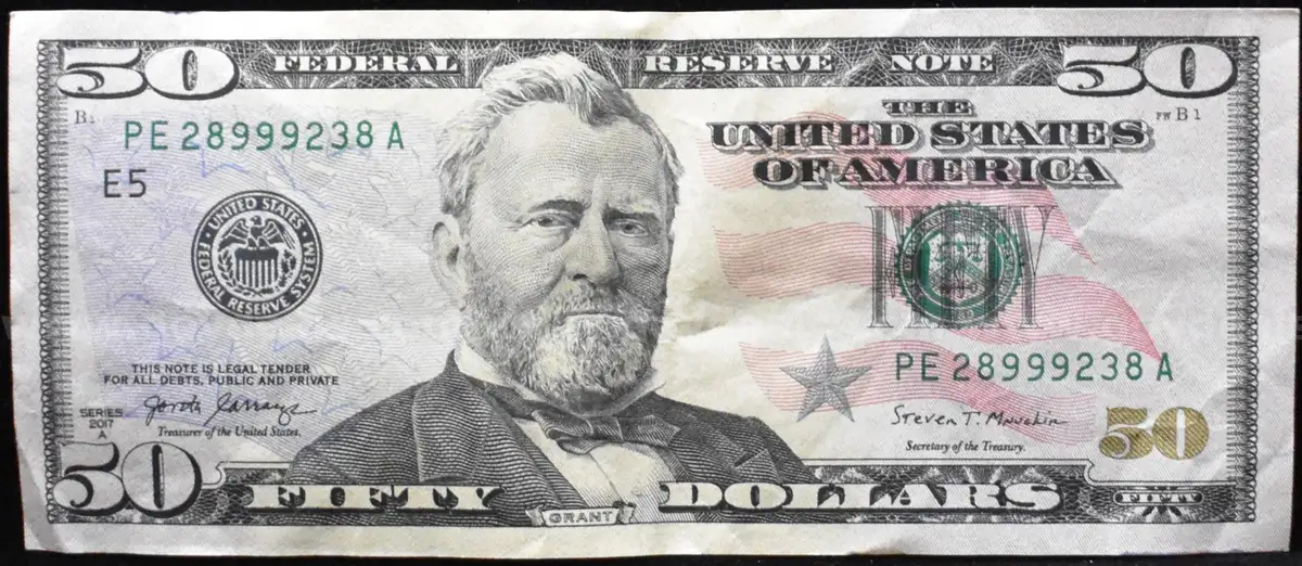 CLEAN 3 OF A KIND $50 BILL U.S. US UNITED STATES CURRENCY MONEY - WILL ...