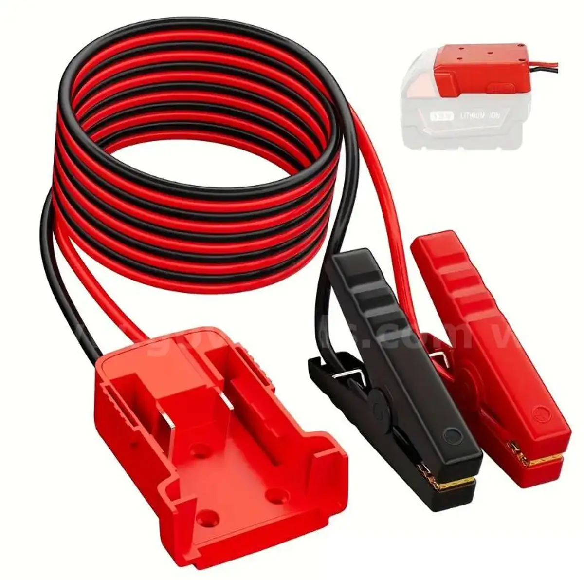 MILWAUKEE 18 VOLT BATTERY VEHICLE CAR TRUCK MOTORCYCLE JUMPER CABLES ...