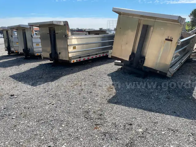 Lot of (4) 15 ft Stainless Steel Dump Beds | GovDeals
