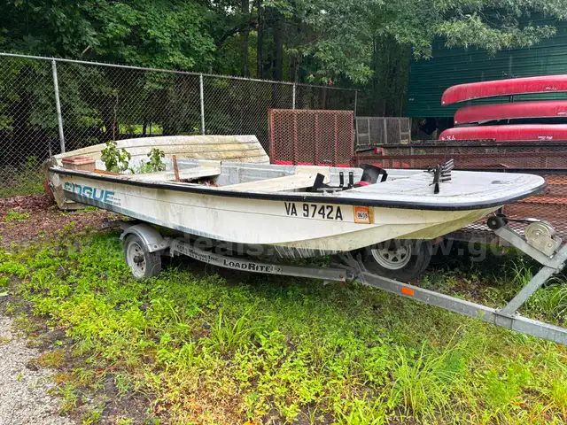 🚤 1997 Rogue 16 ft Fiberglass Jon Boat with 2015 Load Rite Trailer ...
