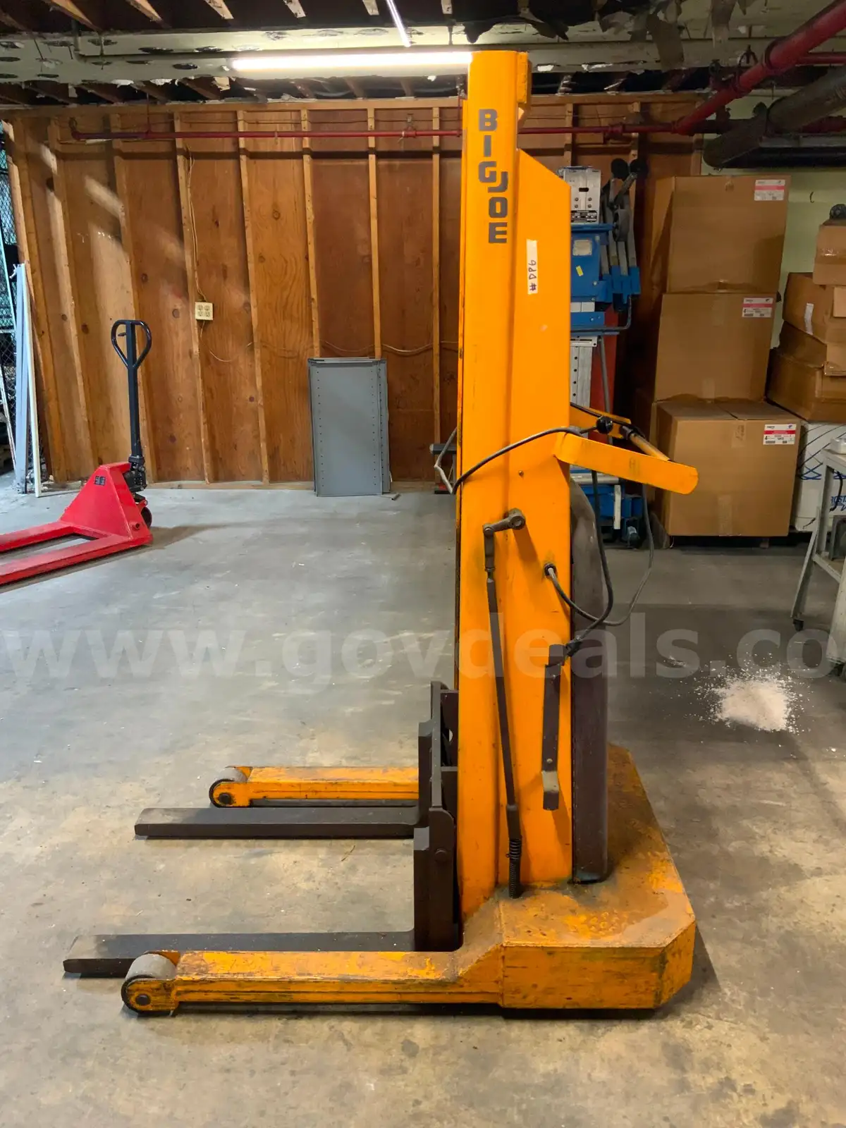 Big Joe 2018-A5 2000LB Load Center Semi-Electric Straddle Stacker #DP6 | AllSurplus