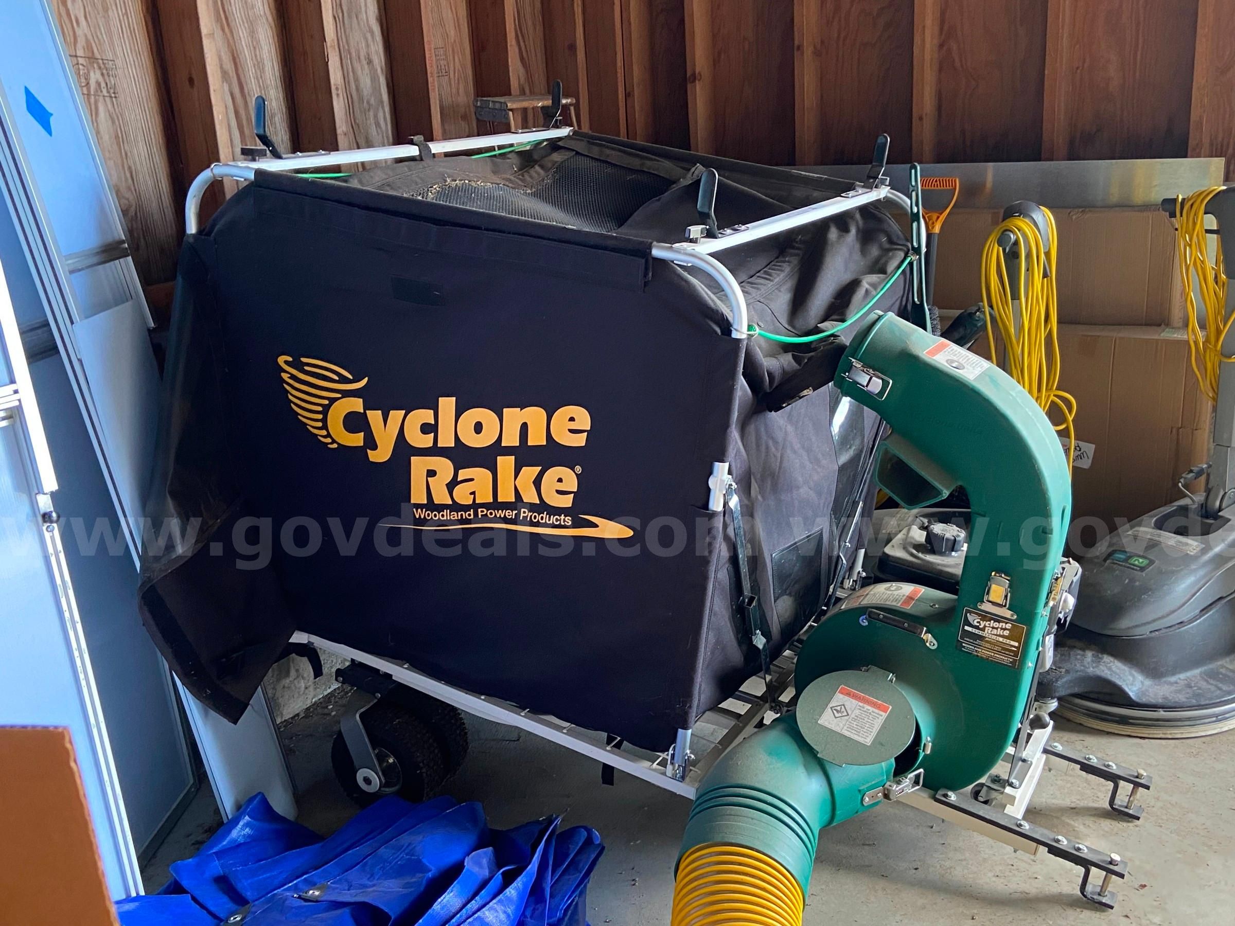 Cyclone Rake Commercial Pro Lawn Vacuum AllSurplus