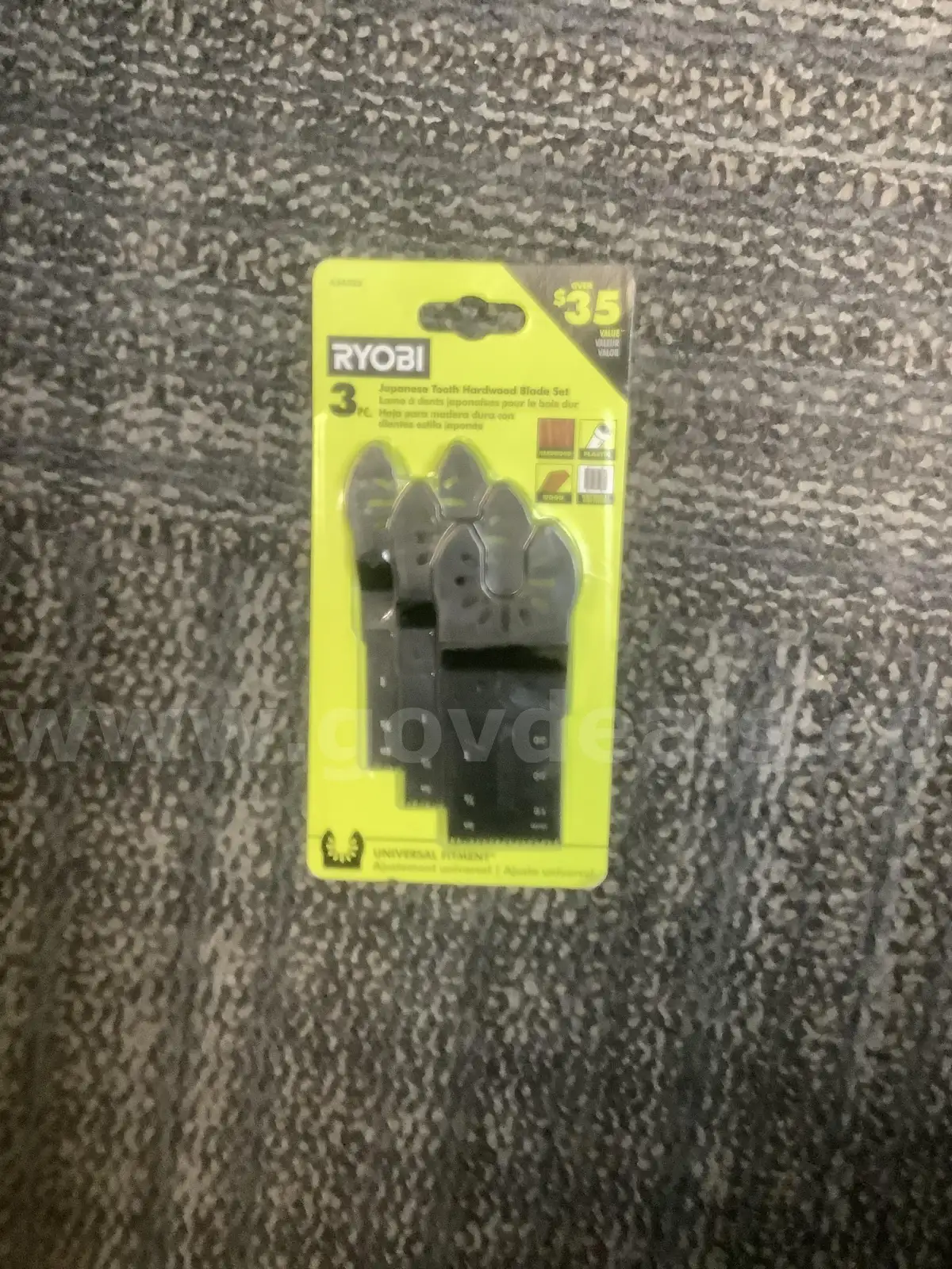 3 black steel "Ryobi" blade sets "DH" | GovDeals