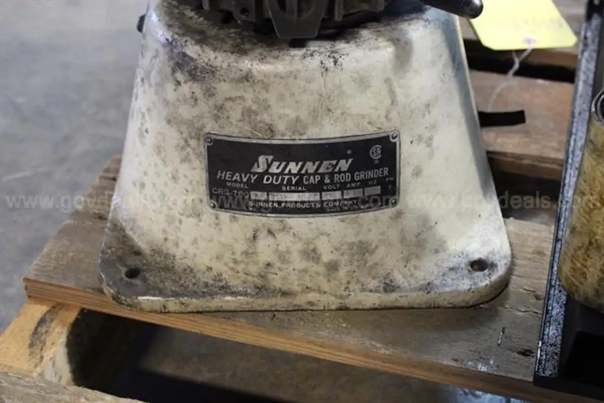 Sunnen CRG-780 Heavy Duty Cap & Amp; Rod Grinder | AllSurplus