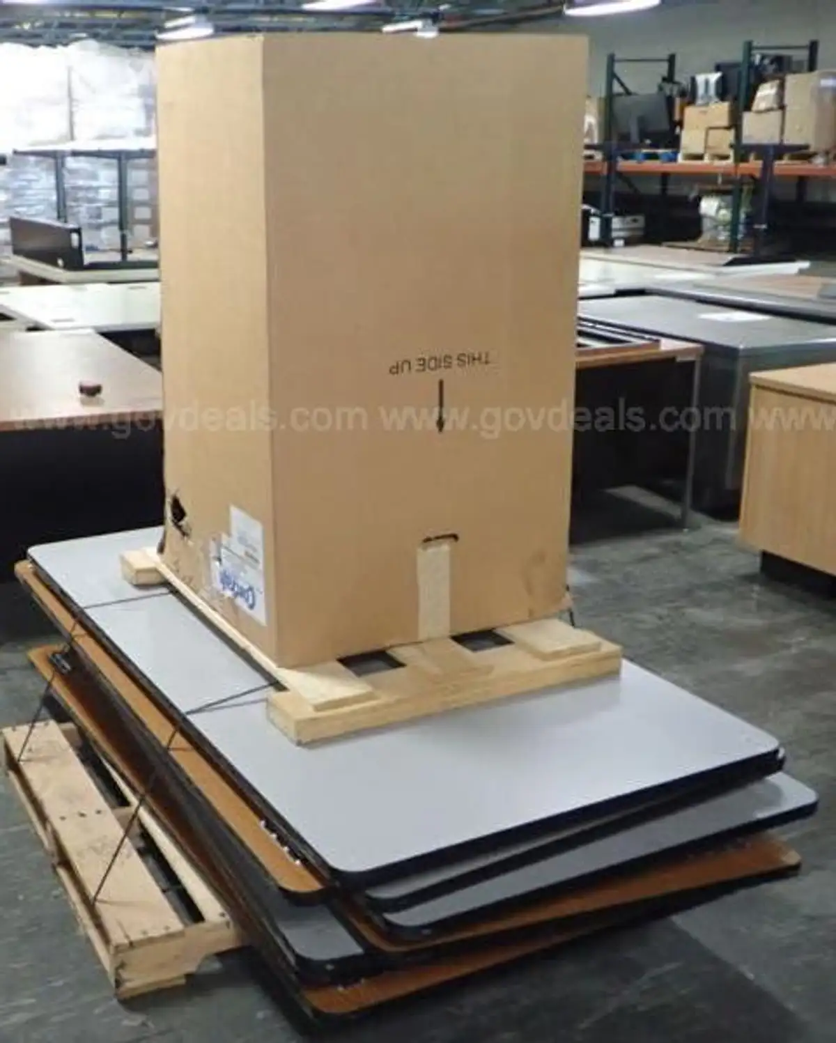 Lot of (9) Tables (disassembled) | AllSurplus