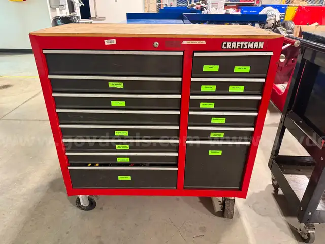 Craftsman 14 drawer Tool Chest Toolbox | GovDeals