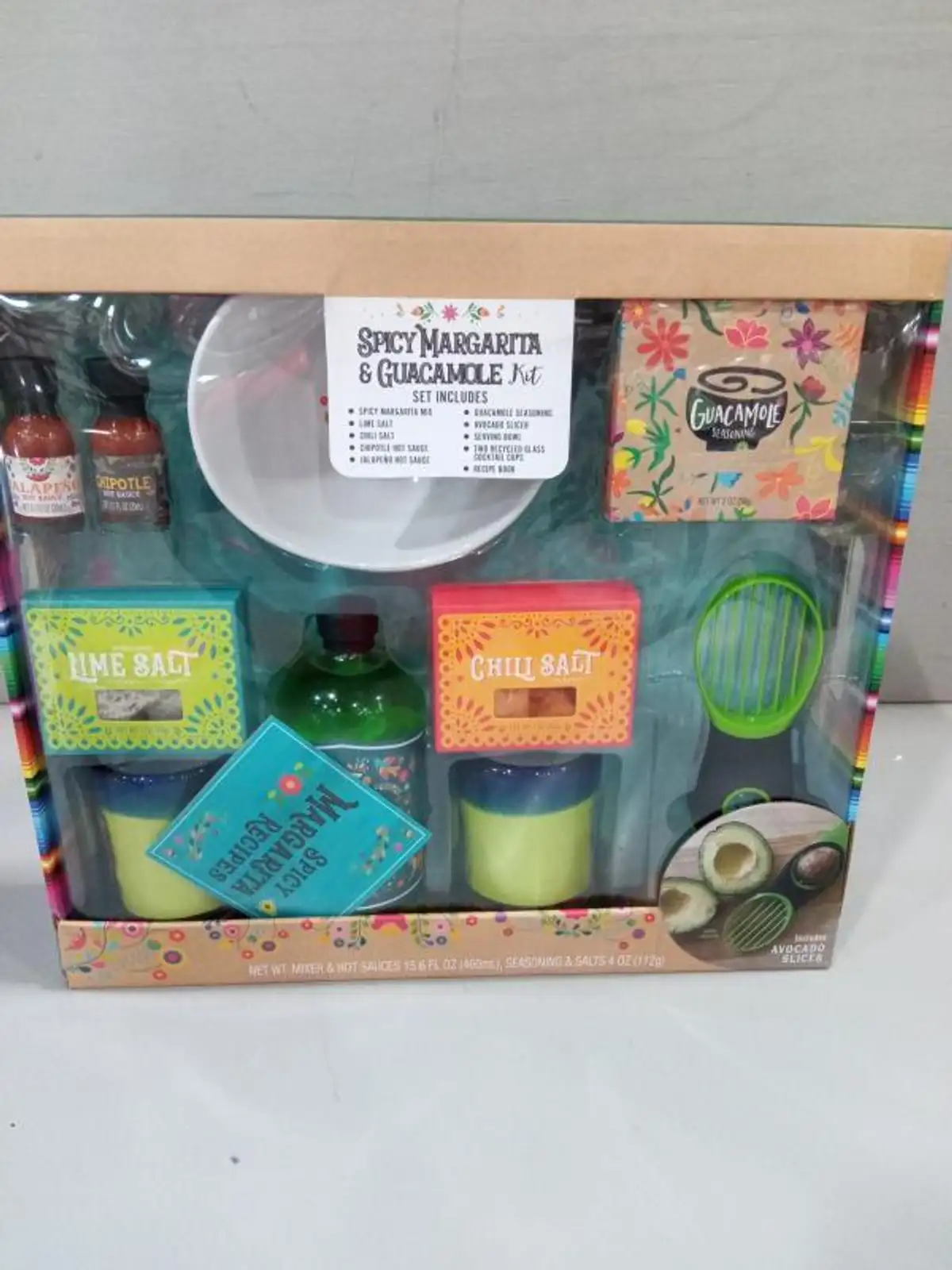 The Modern Gourmet Spicy Margarita & Guacamole Fiesta Gift Set ...