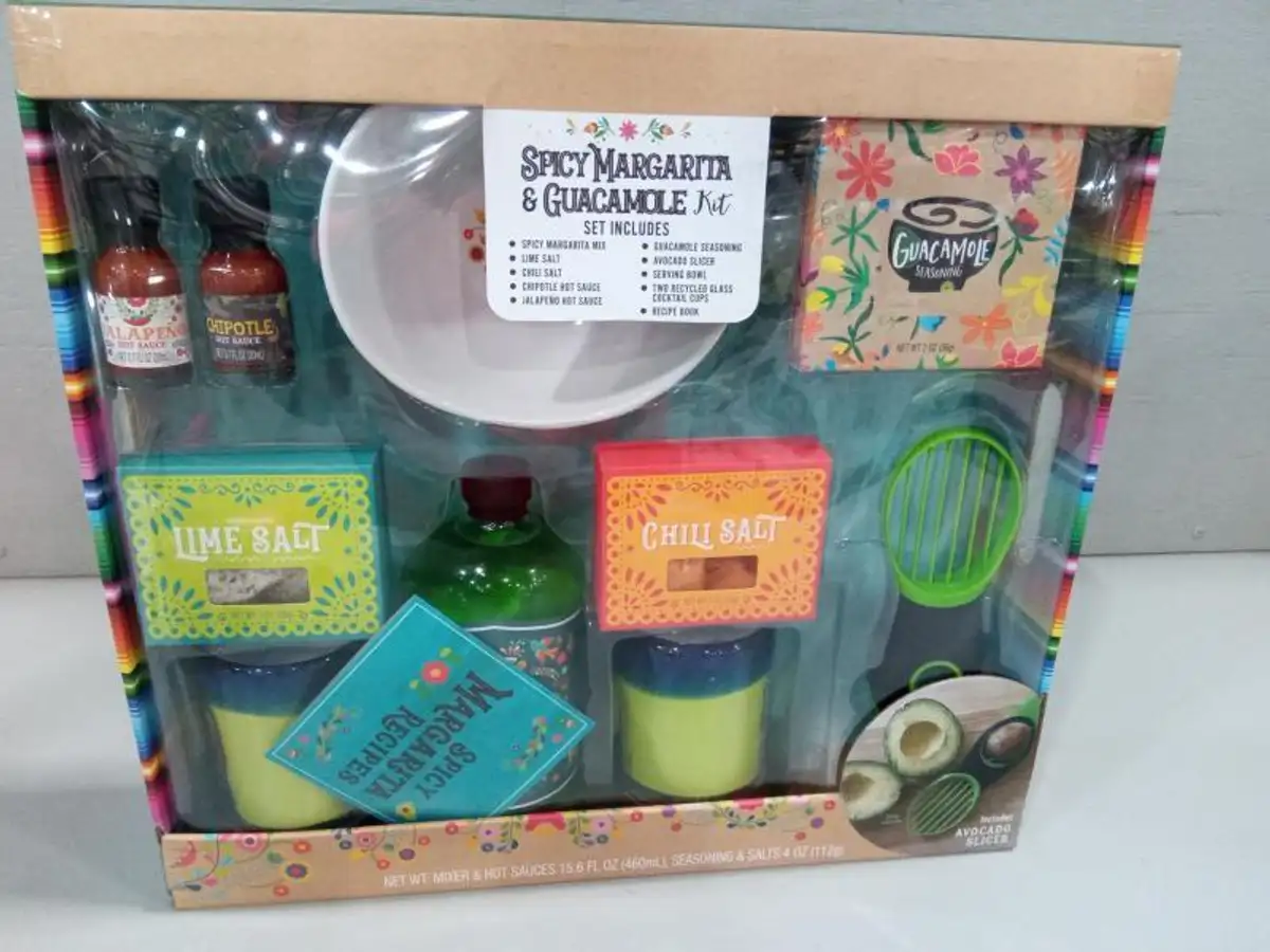 The Modern Gourmet Spicy Margarita & Guacamole Fiesta Gift Set ...