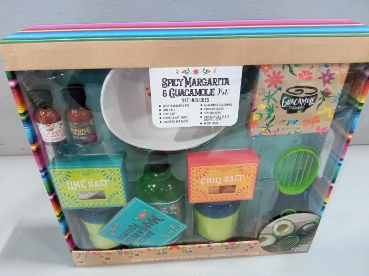 The Modern Gourmet Spicy Margarita & Guacamole Fiesta Gift Set ...