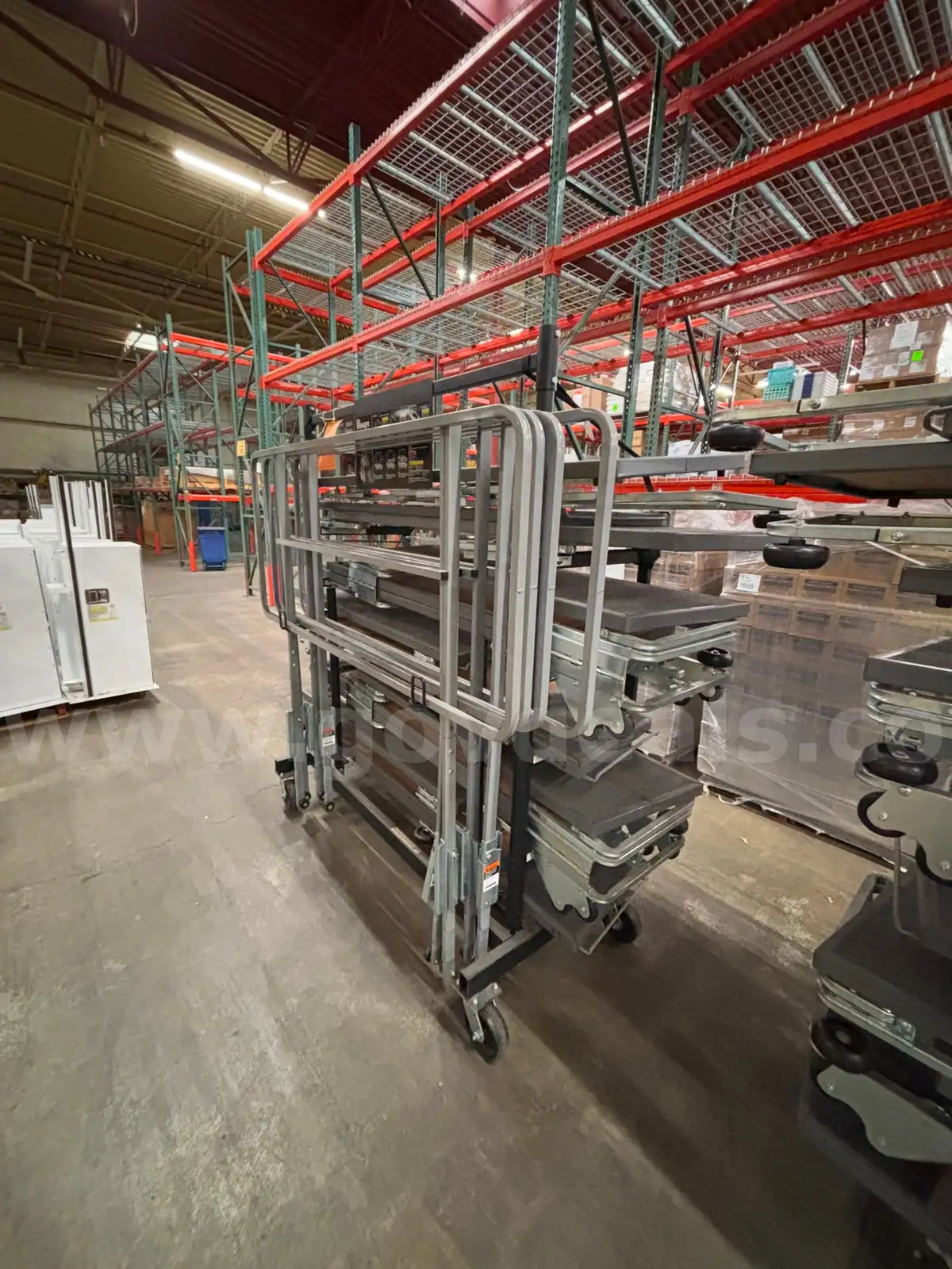 Wenger 3-Step Risers With Tourmaster Storage Cart | GovDeals