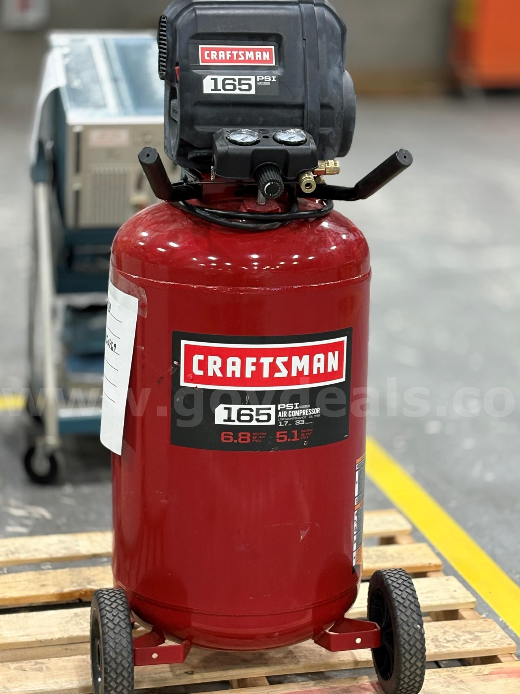 Craftsman 165 psi air compressor store
