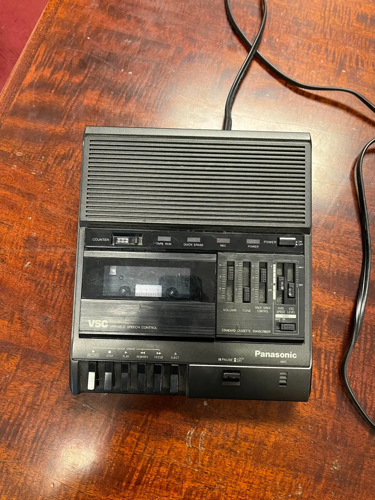 Panasonic RR-830 Full Size Cassette Transcriber Machine | AllSurplus
