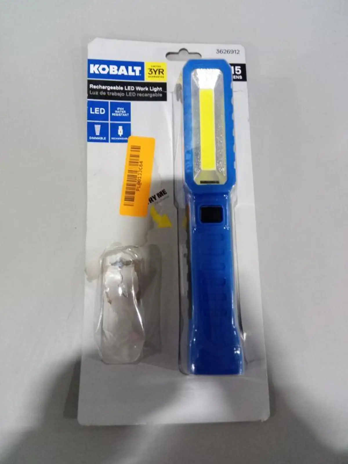 Kobalt 415-Lumen LED Blue Battery-operated Rechargeable Handheld Work ...