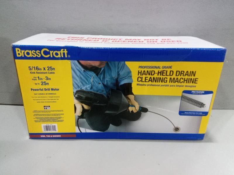 Brasscraft drain cleaning machine store