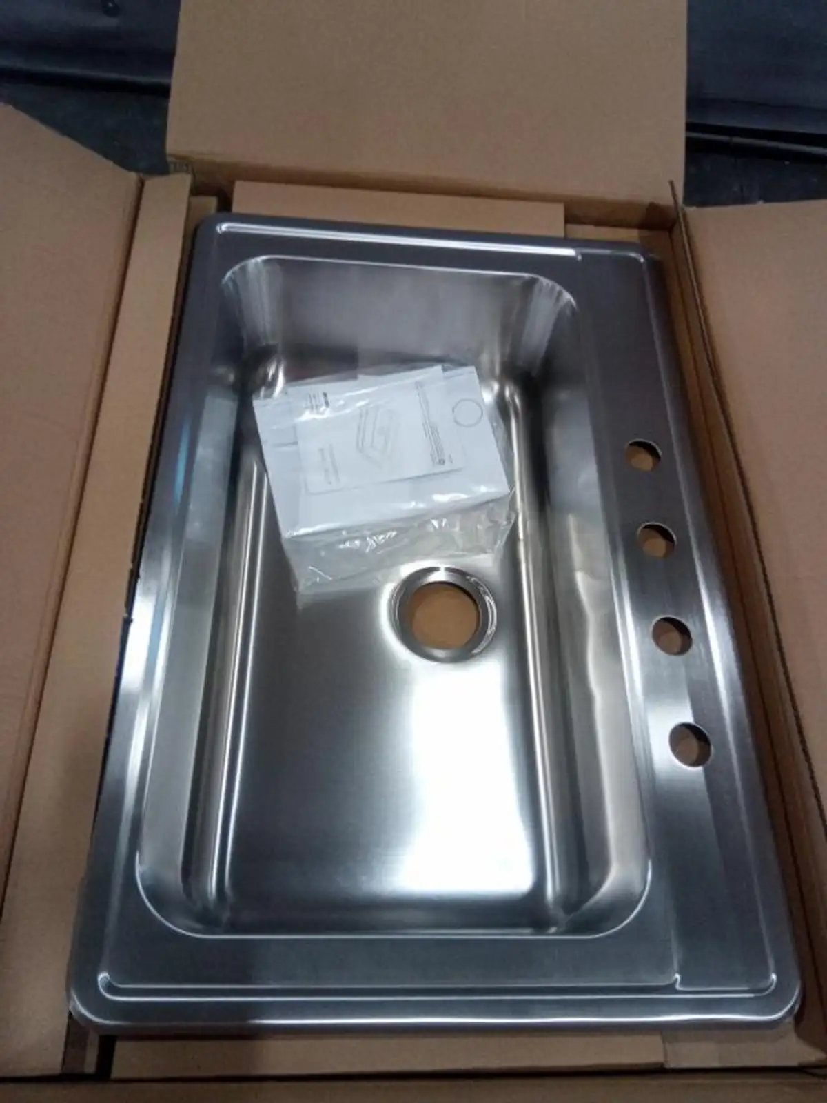 allen + roth The Fenway Drop-In 33-in x 22-in Stainless Steel Single ...