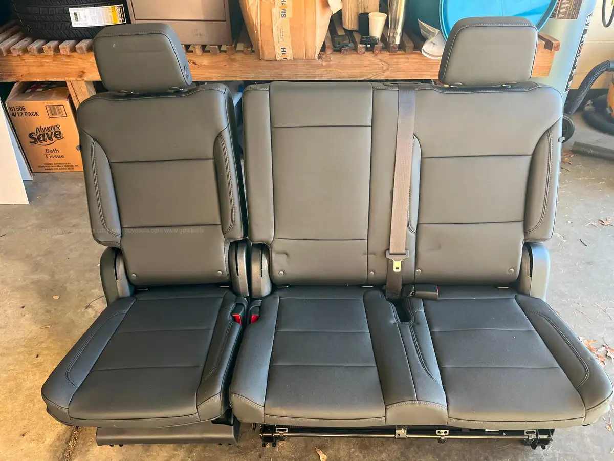 Chevrolet Tahoe Rear Seat, Black Vinyl | AllSurplus