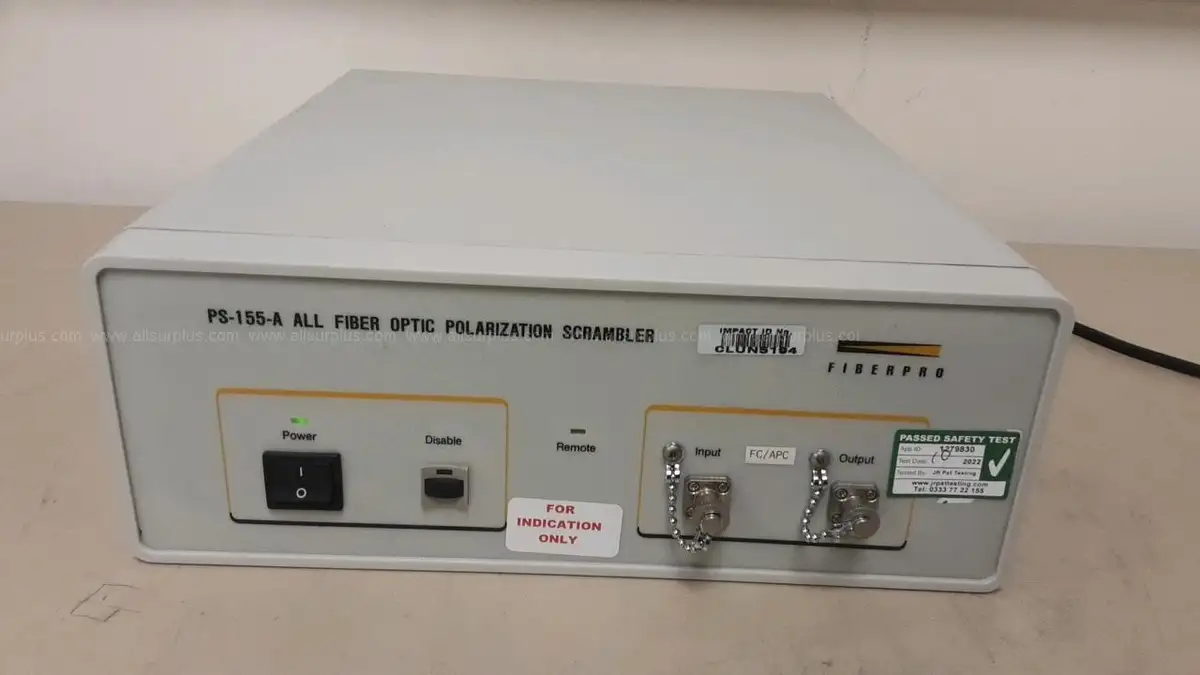PS-155-A Fiber Optic Polarization Scrambler | AllSurplus