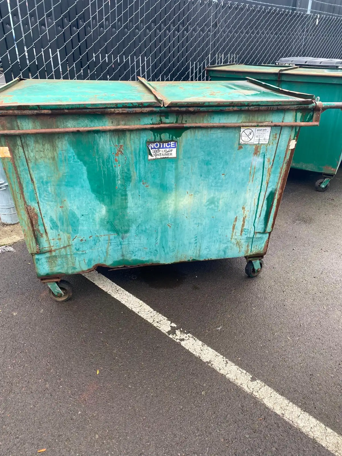 2 yard garbage container | GovDeals