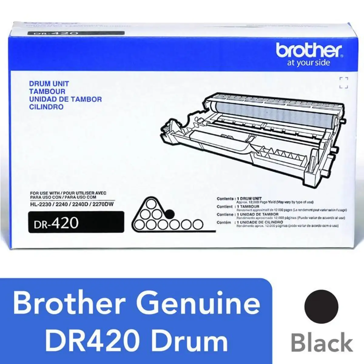 "Brother DR 420 Black Drum Cartridge, Standard" | AllSurplus | Dallas