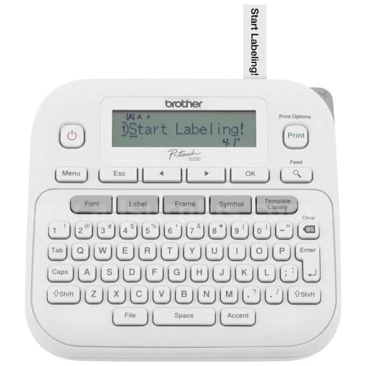Brother - P-touch D220 Label Printer - White | AllSurplus | Dallas
