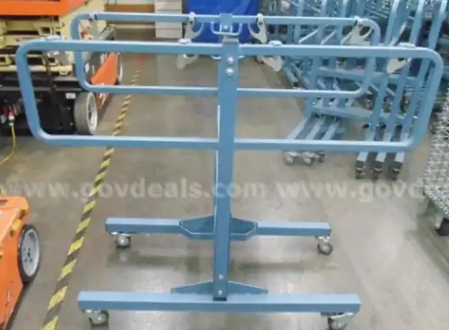 Carts / Racks with Casters, Steel Industrial Dual Sack / Spinner Racks ...