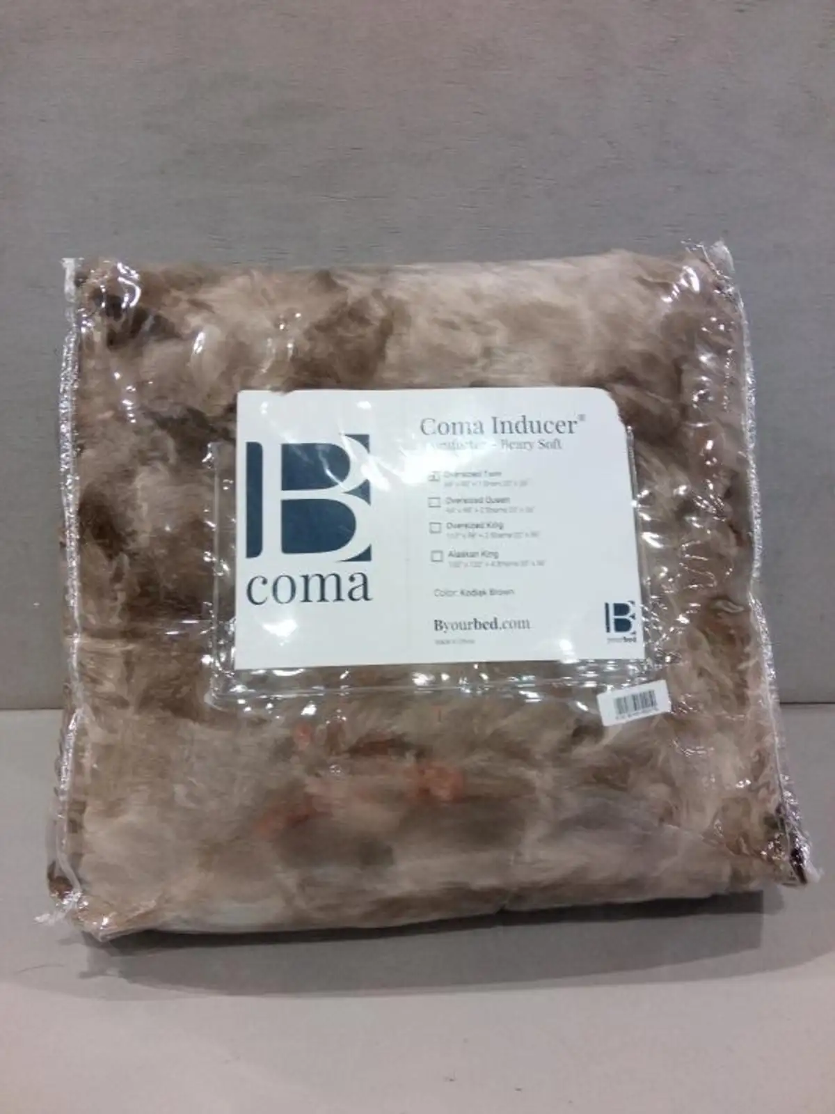 Beary Soft - Coma Inducer Oversized Comforter Set - Kodiak Brown ...