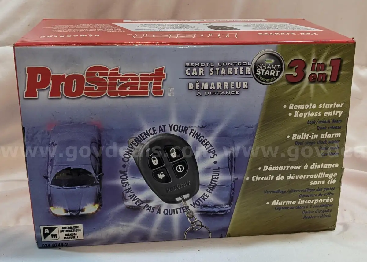 ProStart 3 in 1- Remote/Keyless/Alarm car starter with Transponder--New ...
