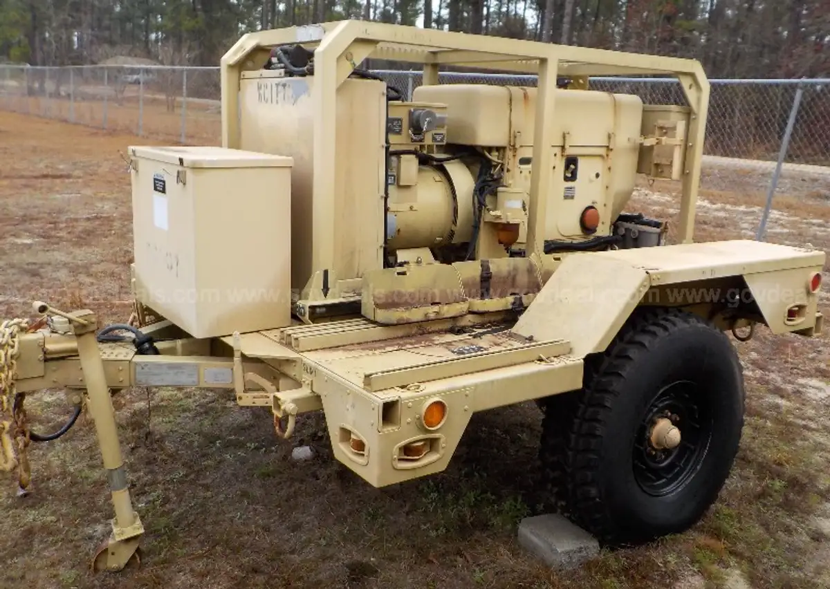 Used Military 30kW Generator Trailer Combo | AllSurplus