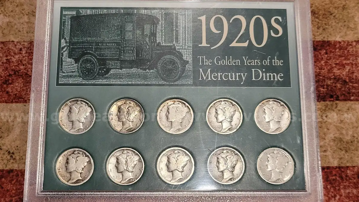 1920s The Golden Years of the Mercury Dime Coin Collection | GovDeals