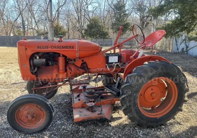 Allis Chalmers Tractor with Belly Mower | GovDeals