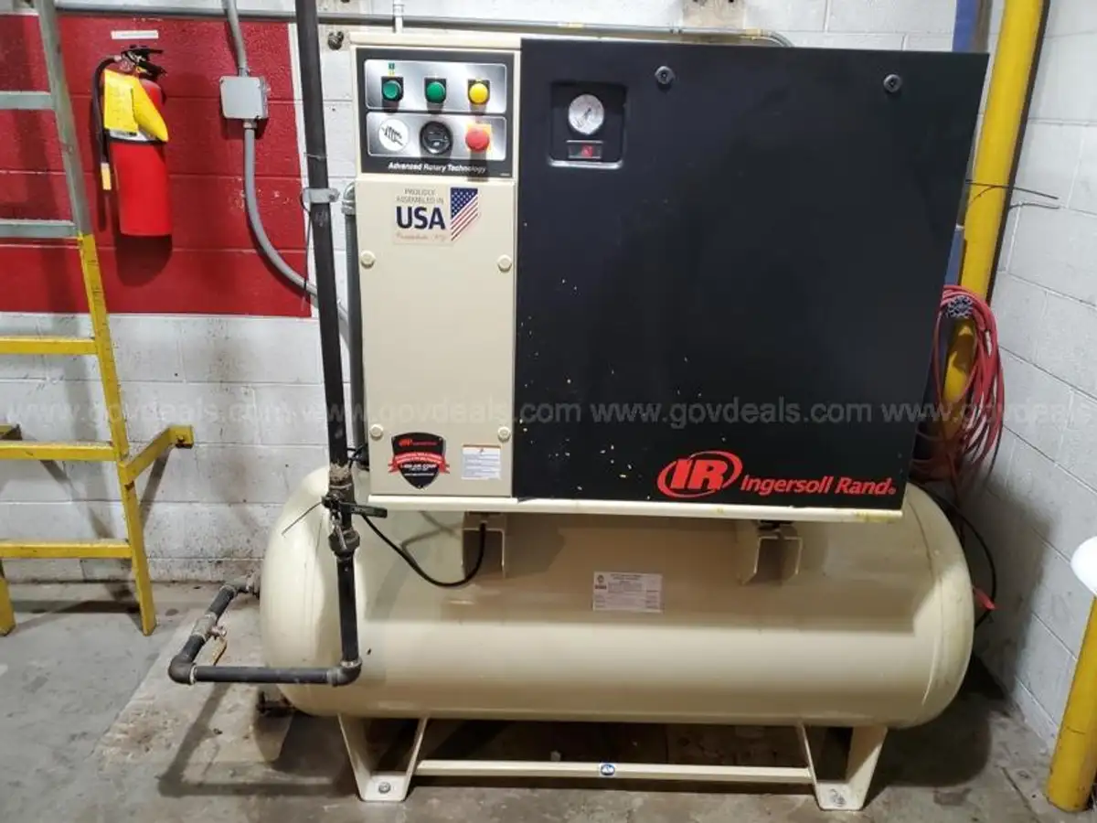Ingersoll Rand Rotary Screw Air Compressor with Dryer | AllSurplus
