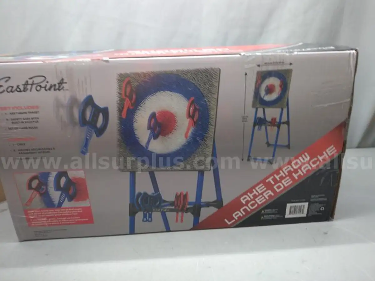 EastPoint Deluxe Steel Frame Axe Throw Target Game Set - Steel Frame ...
