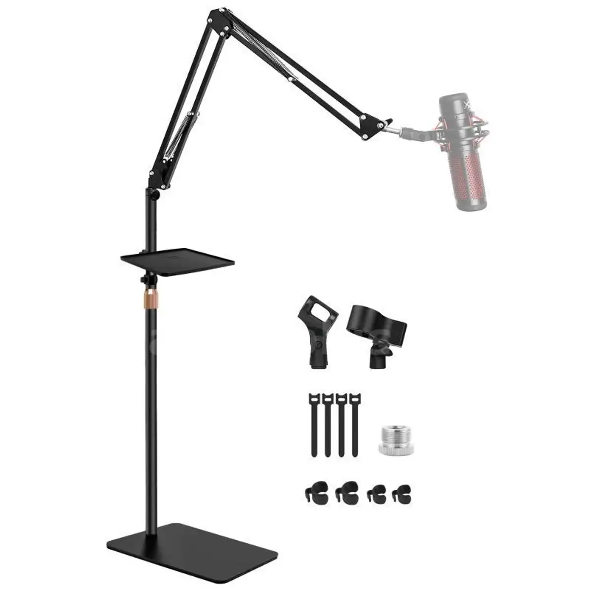 BILIONE Microphone Stand with Weighted Base Mic Floor | AllSurplus | Dallas
