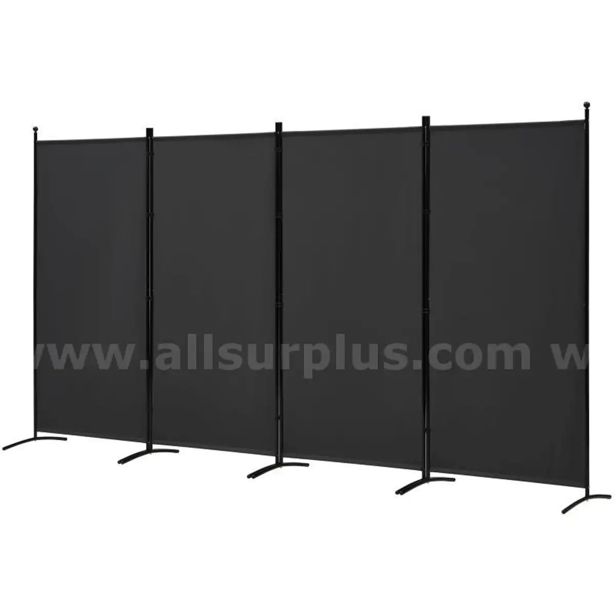 Spurgehom 4 Panel Room Divider Folding Privacy Screen | AllSurplus | Indianapolis