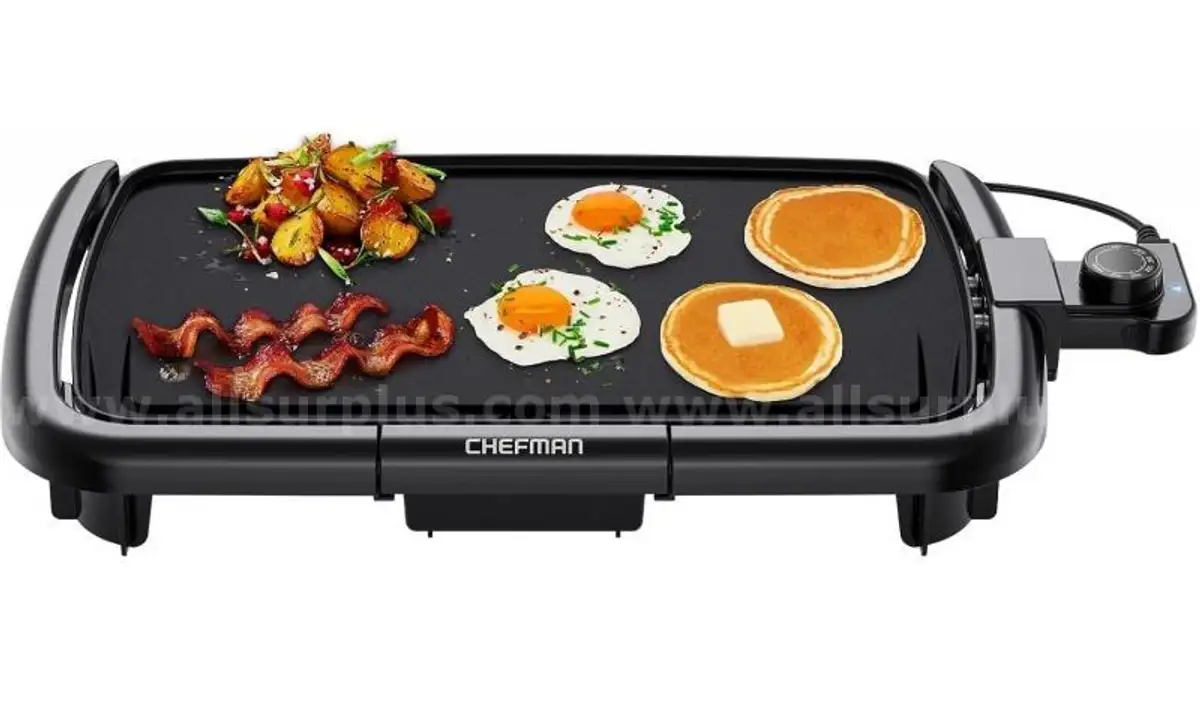 Chefman Electric Griddle with Removable Temperature | AllSurplus | Cincinnati