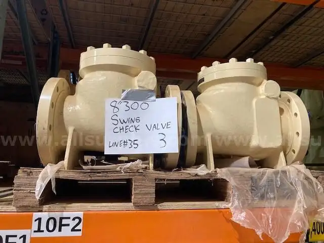Valves, Swing Check, 8in thru 12in, 300 thru 600 Series, Qty 34 ...